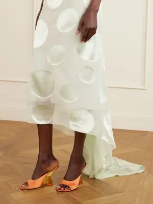 Dries Van Noten Asymmetric Polka Dot Maxi Skirt