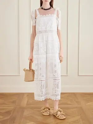 Zimmermann Aster Lace Trim Slip Dress