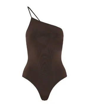 Saint Laurent One-shoulder Swimsuit - Black