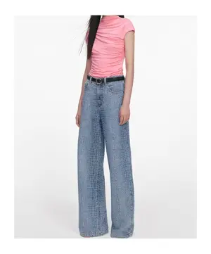 SELF-PORTRAIT Draped Knot Front Fitted Waist Top