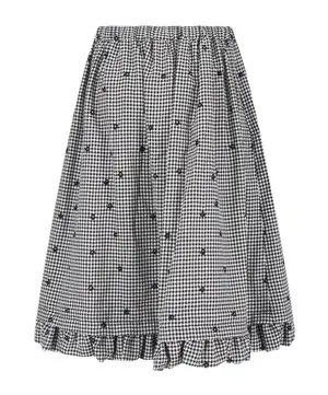 Comme Des Garçons Printed Midi Skirt