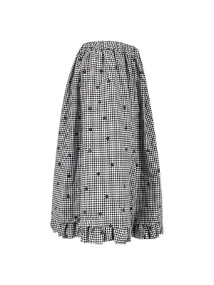 Comme Des Garçons Printed Midi Skirt