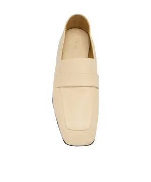 THE ROW Square Toe Loafers - Heather Grey