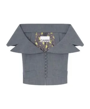 GANNI Off-the-shoulder Vest