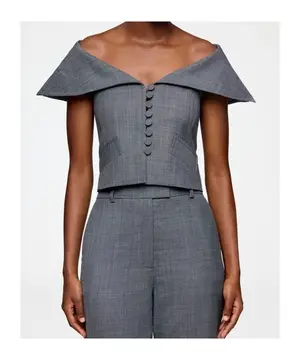 GANNI Off-the-shoulder Vest