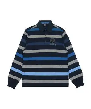 PAUL  SHARK Striped Long-sleeved Polo Shirt