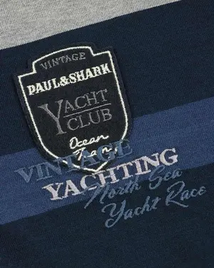 PAUL  SHARK Striped Long-sleeved Polo Shirt