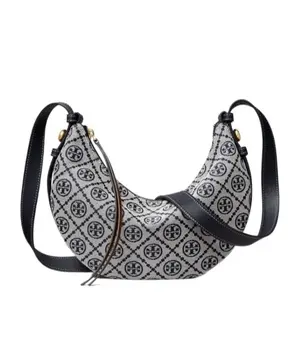 Tory Burch T Monogram Romy Half Moon Bag