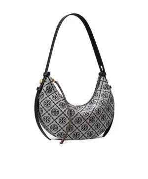 Tory Burch T Monogram Romy Half Moon Bag