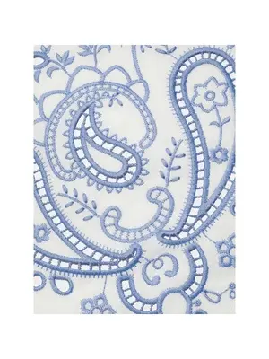 SELF-PORTRAIT Embroidered Paisley Bandana Top