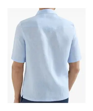 Brunello Cucinelli Short-sleeved Button-up Shirt - Blue