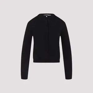 Carven Knitted Button-up Cardigan - Black