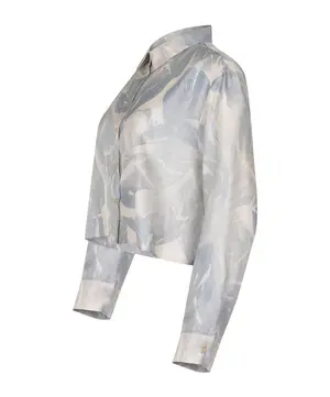 ALYSI Printed Silk Shirt