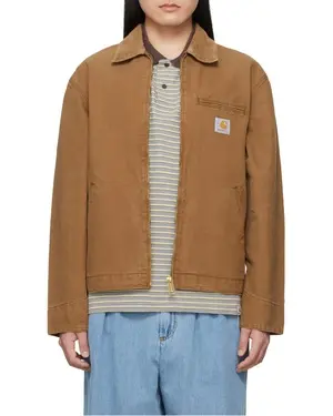 Carhartt Work In Progress Zip-up Work Jacket - Brown