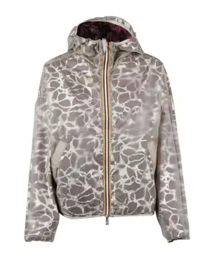 K-WAY Laurettee Super Light Reversible Hooded Jacket - Gray
