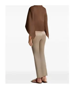 Alberta Ferretti Cut-out Detailed Crewneck Top
