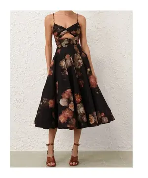 Zimmermann Hypnotic Twist Midi Dress