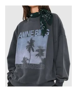 ANINE BING Graphic Crewneck Sweatshirt