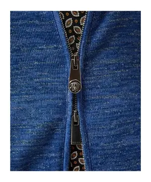 Versace Knitted Zipped Cardigan With Greca Motif