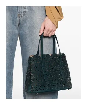 Alaïa Mina 25 Mini Tote Bag - Black