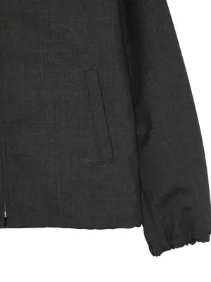 Auralee Zip-up Collared Jacket - Black