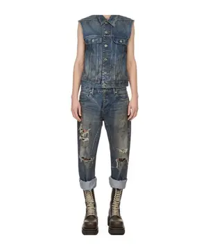 Rick Owens Distressed Jeans
