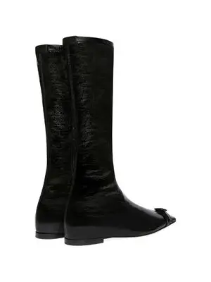 COURREGES Buckled Flat Boots