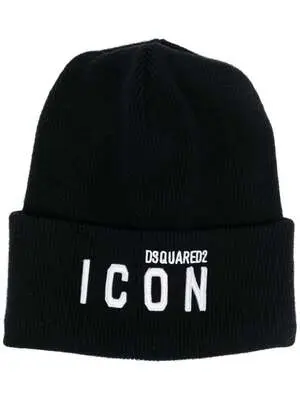 Dsquared2 Icon Logo Beanie - Black