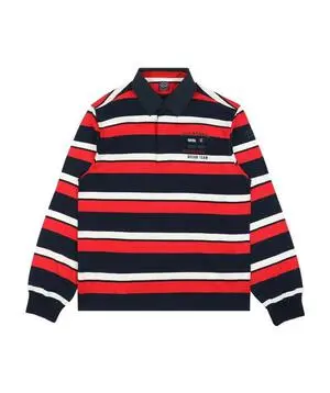 PAUL  SHARK Striped Long-sleeved Polo Shirt