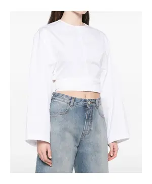 Alaïa Cropped Belted Top