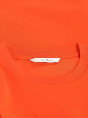 Max Mara Chest Pocket Embroidered Logo T-shirt - Orange