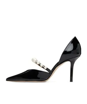 JIMMY CHOO Aurelie 85 Pointed-toe High Heels - Black