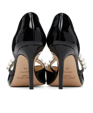 JIMMY CHOO Aurelie 85 Pointed-toe High Heels - Black
