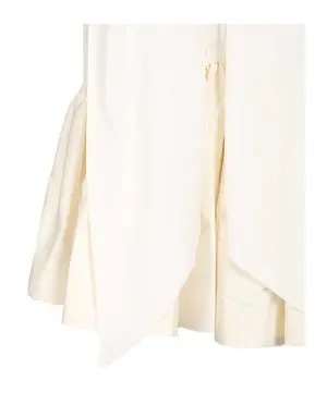ROTATE BY BIRGER CHRISTENSEN Gathered Pleated Mini Dress - White
