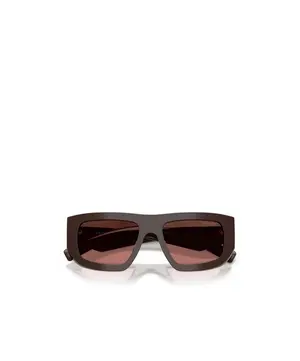 Prada Geometric Frame Sunglasses - Black