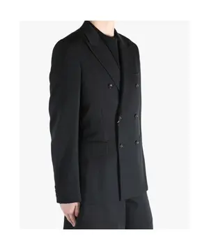 Comme Des Garçons Double-breasted Wool Jacket
