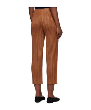 PLEATS PLEASE BY ISSEY MIYAKE Pleated Straight-leg Elastic Waist Trousers