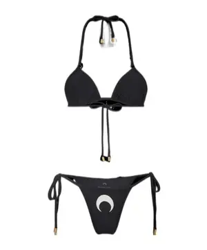 MARINE SERRE Triangle Bikini - Black