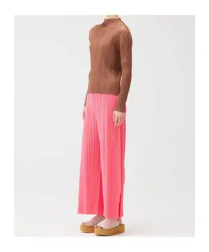 Issey Miyake Wide-leg Pleated Trousers