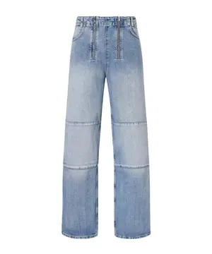 Tibi Fischer Mid-rise Wide-leg Jeans