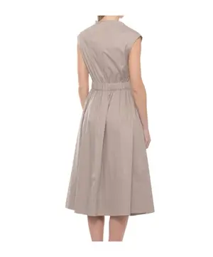 Peserico Belted Sleeveless Dress