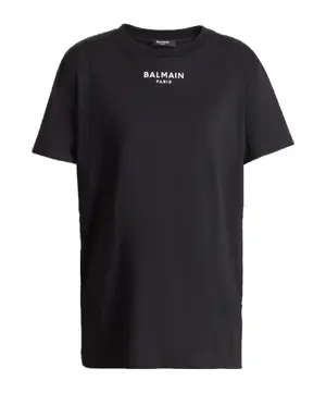 Balmain Embroidered Logo T-shirt - Black