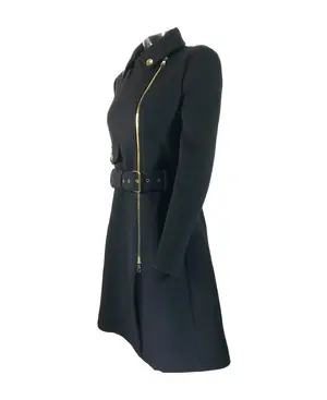 Moschino Oblique Zipper Cardigan Coat