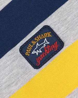 PAUL  SHARK Striped Short-sleeved Polo Shirt