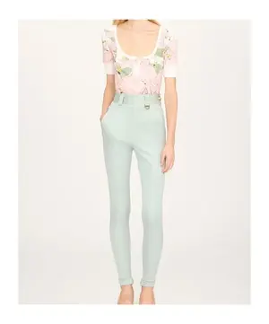 Chloé Belted Slim Fit Trousers