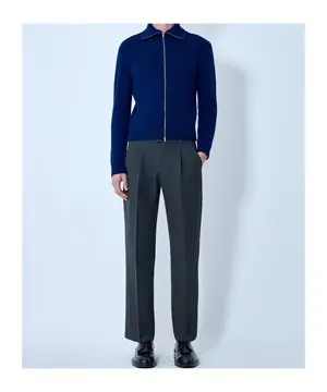 JIL SANDER High Neck Zip-up Cardigan - Black