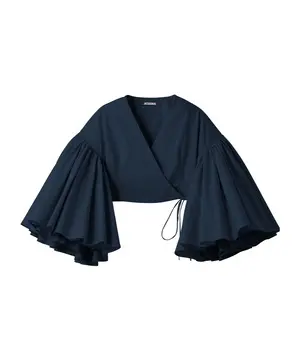 Jacquemus Jacquemus The Paysan Wrap Top Deep Navy