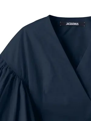 Jacquemus The Paysan Wrap Top - Deep Navy