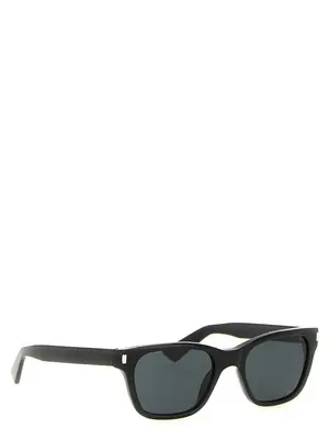Saint Laurent Rectangular Frame Sunglasses - Green