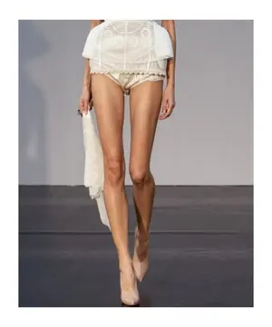 Magda Butrym Lace-trim Panties In Cream